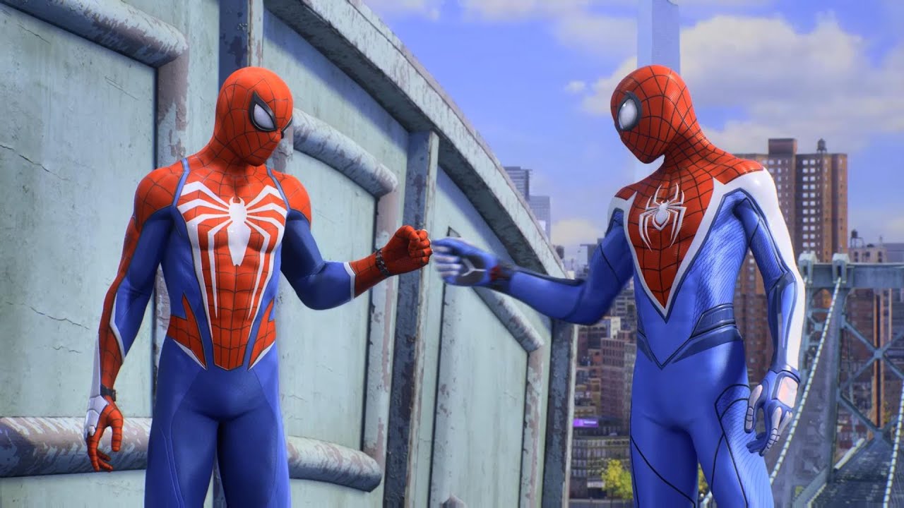 Spiderman 2 Peter and Miles meet the hunters for the first time 4K HDR ...