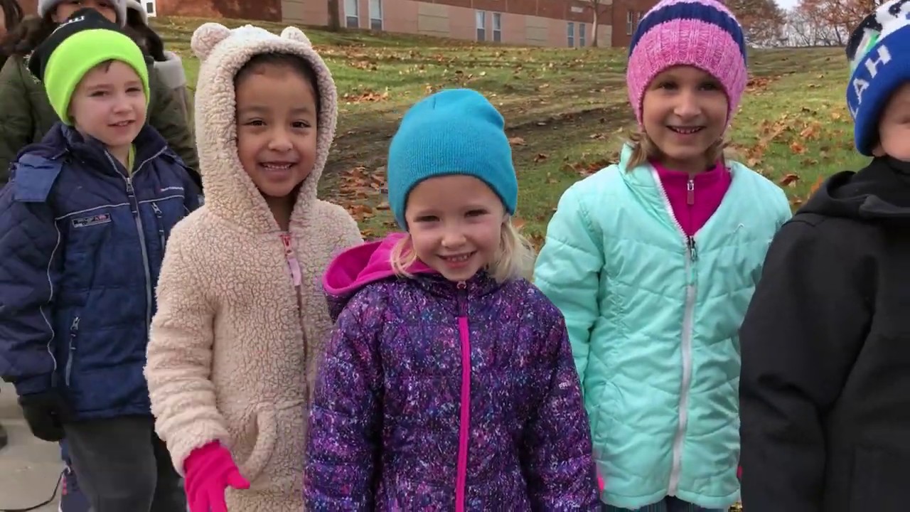 Luff Elementary Students Rake Leaves for Elderly Neighbors - YouTube