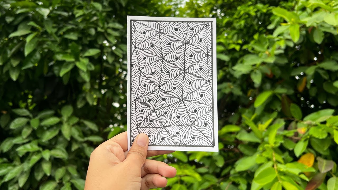 Day 1 of 7 Days Mini Zentangle Challenge | Zentangle Art for Beginners ...