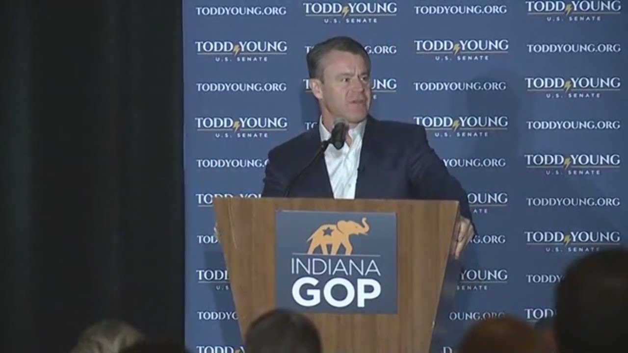 Sen. Todd Young speaks after winning re-election - YouTube