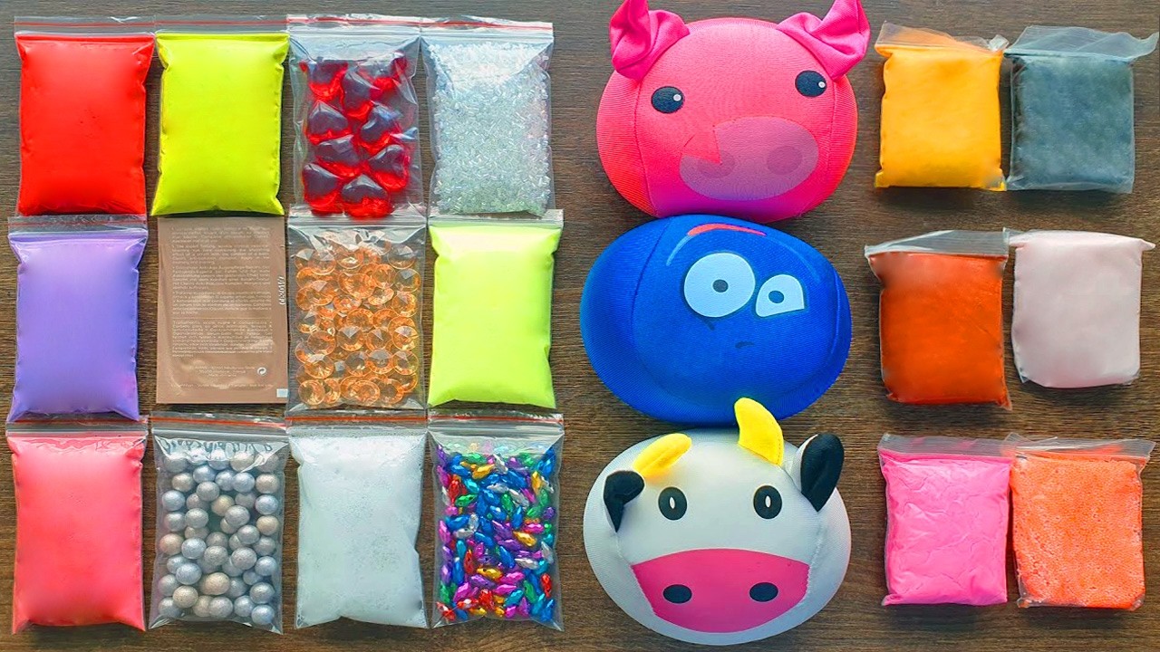 Making Relaxing Slime with Bags and Clay - Izabela Stress - YouTube