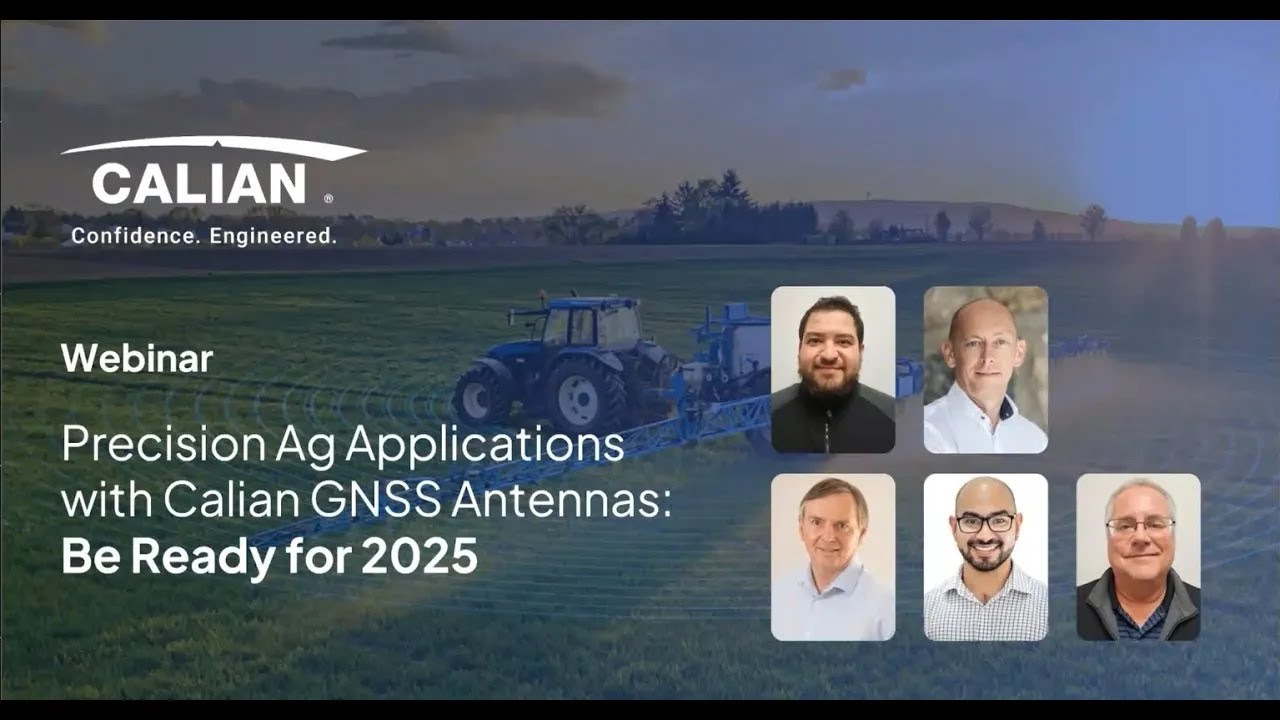 Webinar: Precision Ag Applications with Calian GNSS Antennas - YouTube