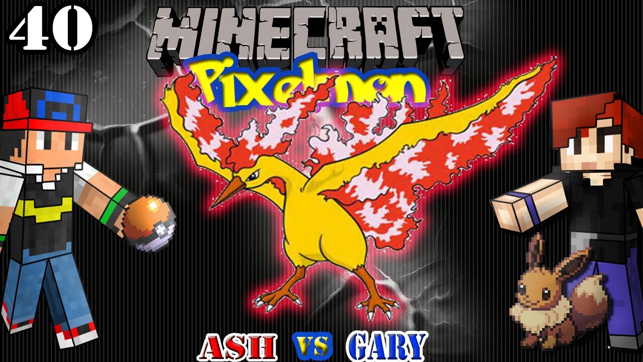 Pixelmon Ash vs Gary 40: Catching Moltres (Minecraft Pokemon Mod) - YouTube