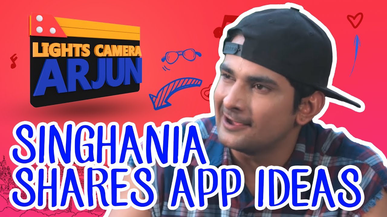 Singhania shares app ideas | Lights Camera Arjun - YouTube