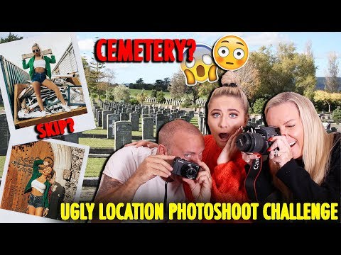 UGLY location photoshoot CHALLENGE -  MUM VS DAD edition!!! 😱😭 | Saffron Barker