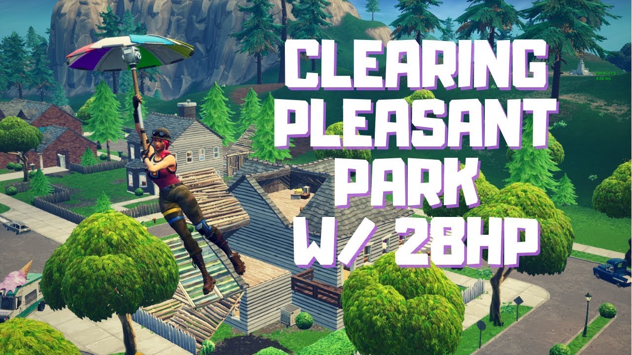 Clearing Pleasant Park w/ 28 HP (9 Eliminations) - Fortnite Battle ...