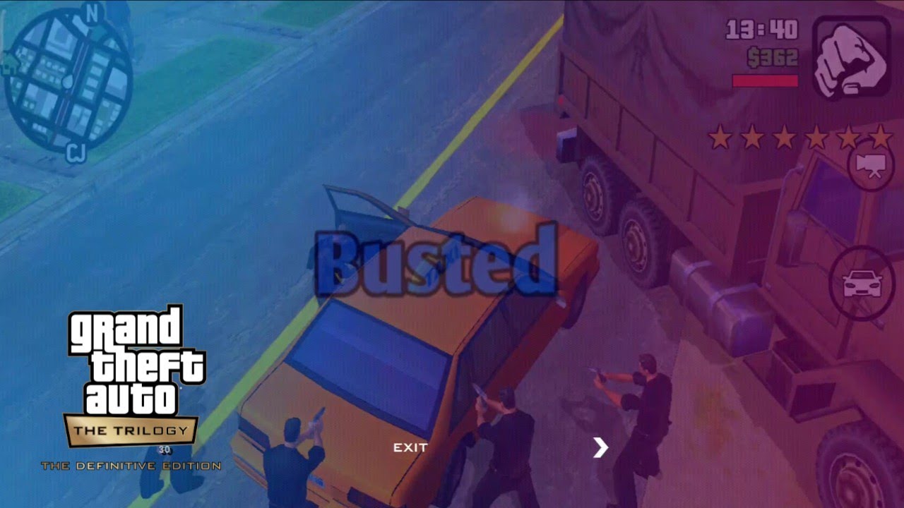 Definitive Edition Wasted & Busted Gta Sa Android - YouTube