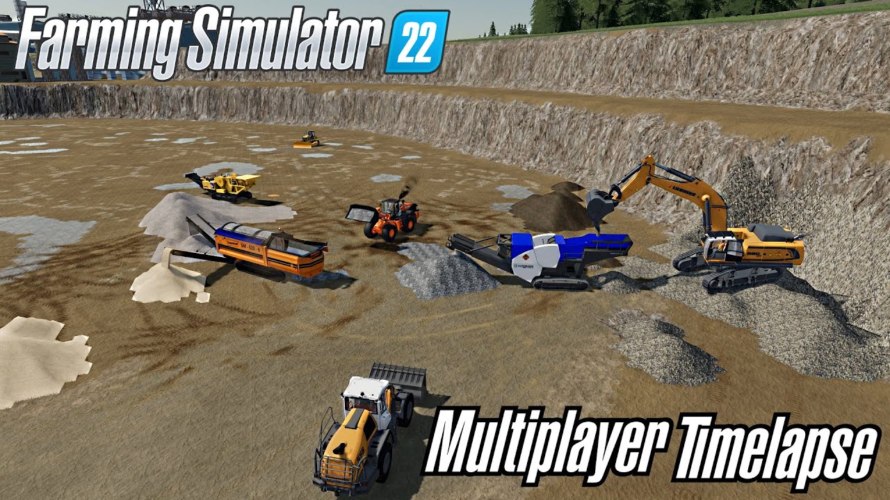 FS22 30X Timelapse 🚧 Cinematic Multiplayer Mining TCBO MCE Map 🚧 ...