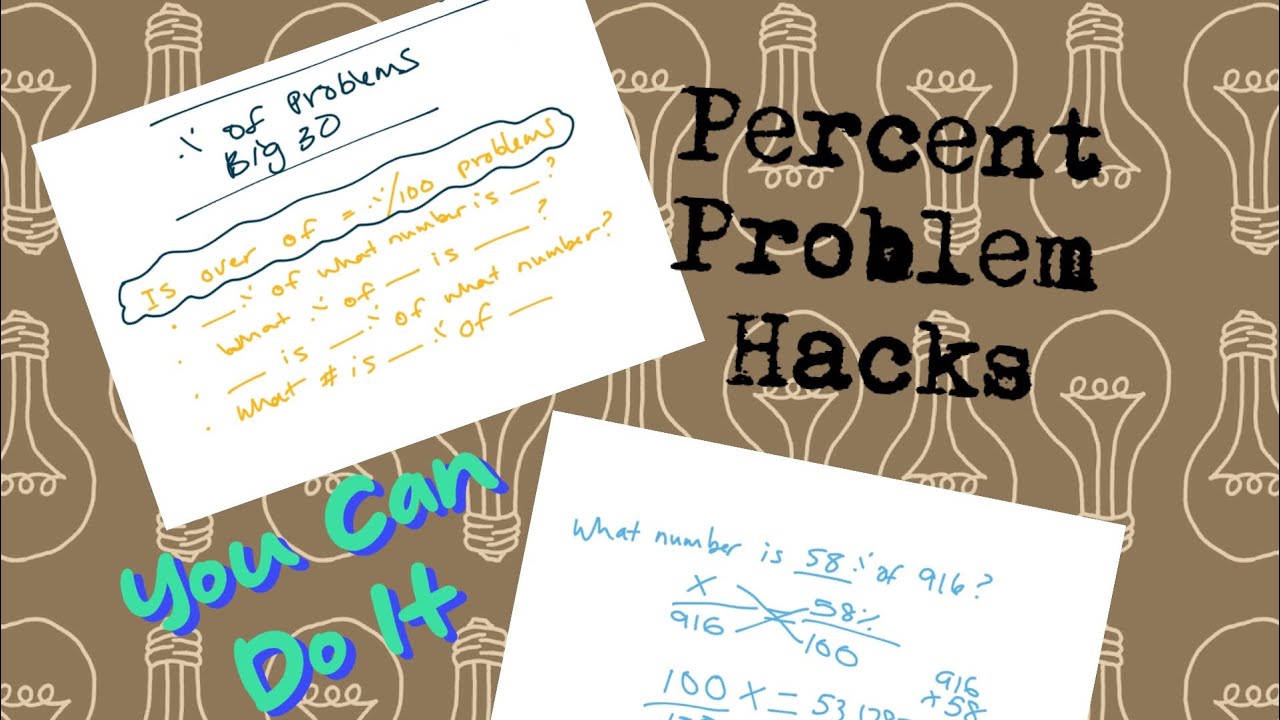 Percent Problems | Math Hack - YouTube