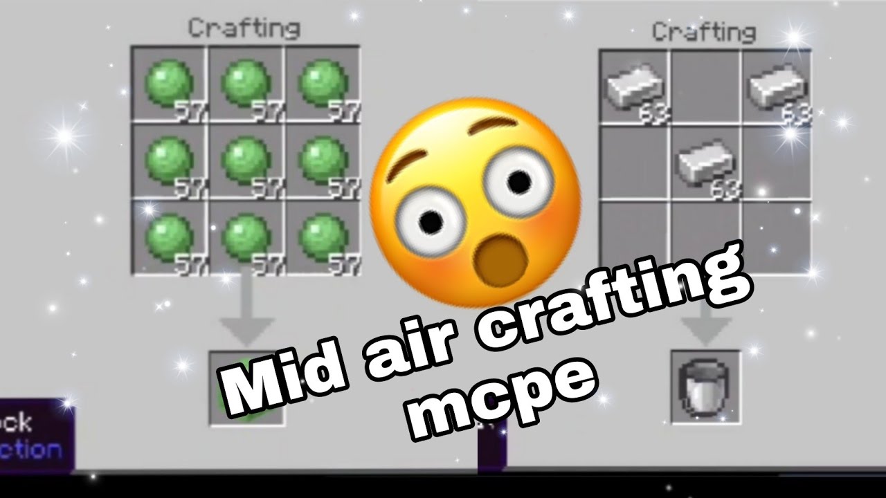 Mid Air crafting MCPE clutch.You will be impressed - YouTube