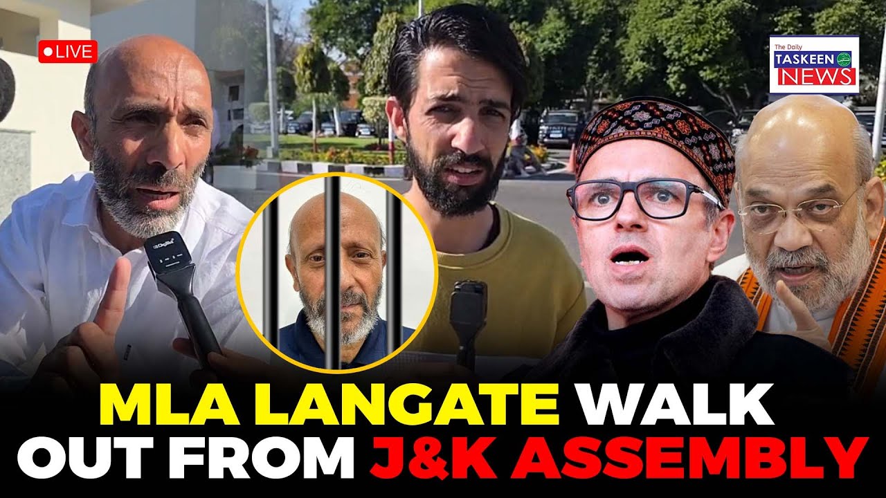 Er Rashid party MLA Langate Sheikh Khursheed walk out from Assembly ...