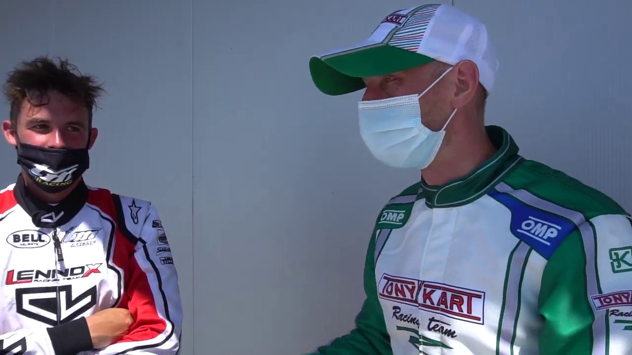 Matteo Viganò and Simo Puhakka, KZ2 WSK Super Master Series R3 Adria ...