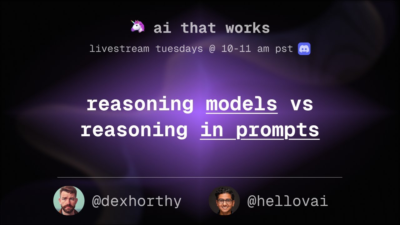 🦄 reasoning models vs reasoning prompts: ep#2 - YouTube