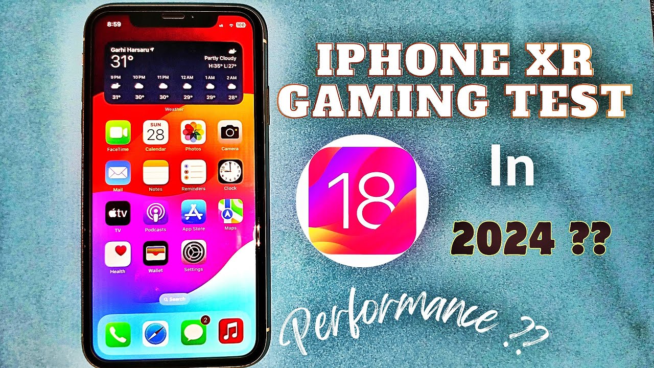 🔥 iPhone XR Gaming Test !! iOS 18 Gaming Test In iPhone Xr Free Fire ...