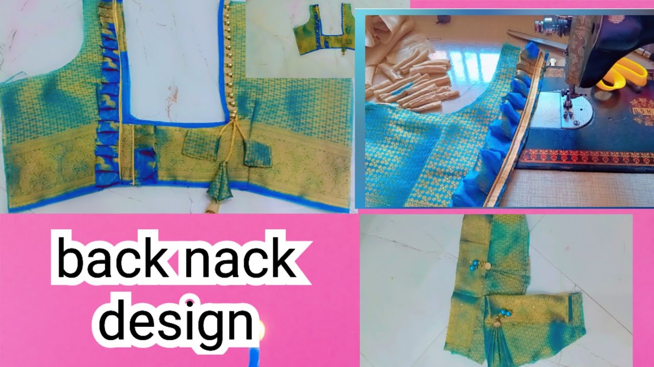 Back nack design/back nack blouse design/blouse design/back design ...