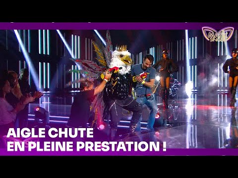 Aigle chute lors de sa prestation, du jamais vu | SAISON 01 | MASK ...