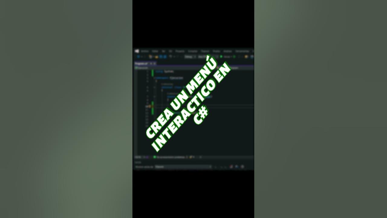 Crea un Menú Interactivo en C# (Csharp) 🚀 - YouTube
