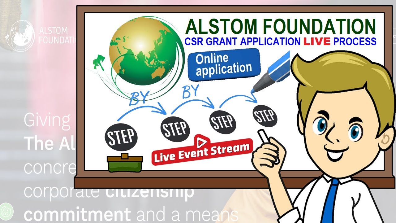 ALSTOM FOUNDATION CSR GRANT APPLICATION LIVE (Step-By-Step) PROCESS👍 ...