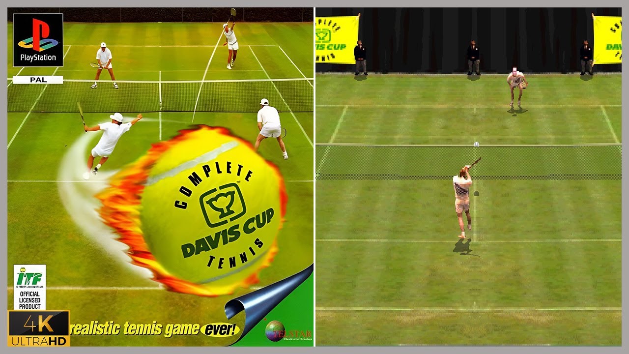 PS1 First Look [208] | Davis Cup Complete Tennis (EU) (1996) | 4K 2160p ...