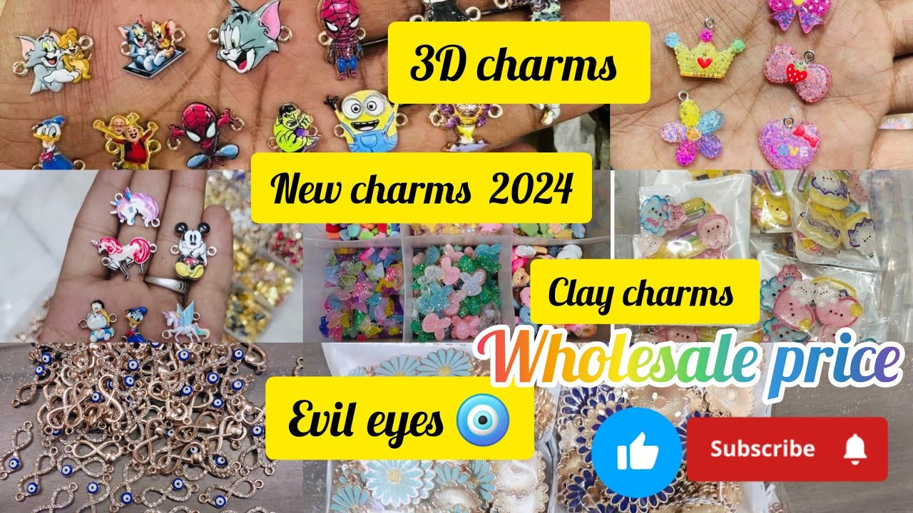 bracelet New charms| Raw material| Clay charms 2024 | 3D charms ...