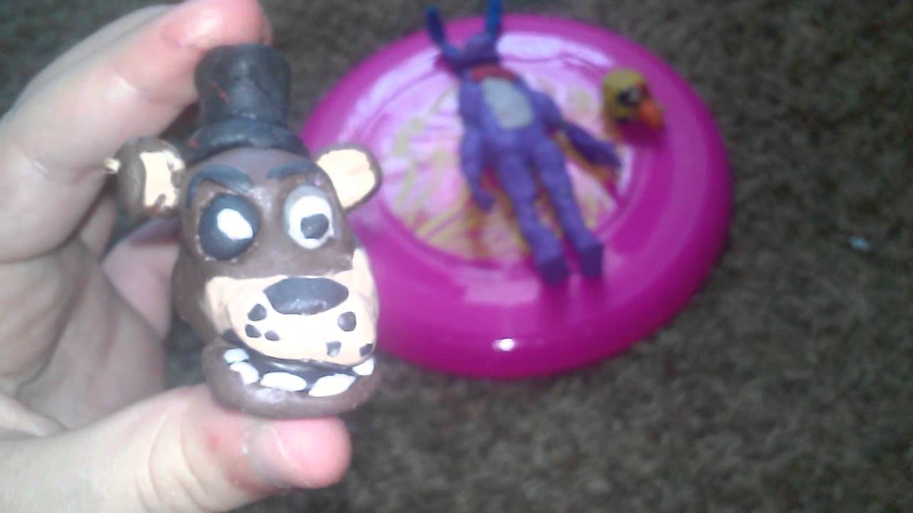 My fnaf clay models - YouTube