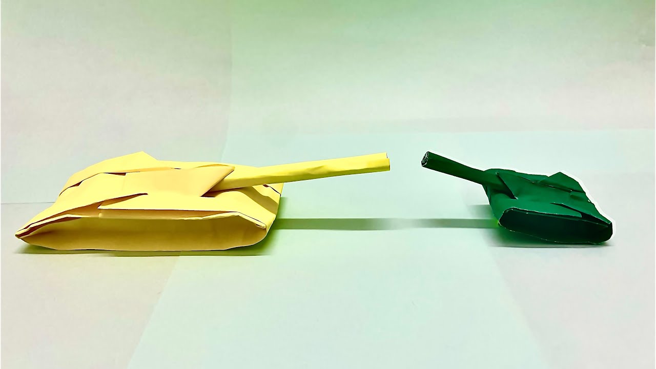 Origami Tank/Origami Tank Easy/Easy Origami - YouTube