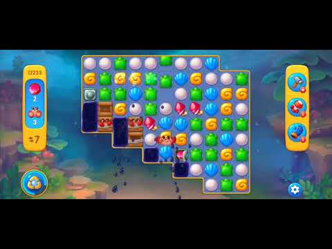 Fishdom Easy Level 12233 (with ingame lightning and timed double bomb ...