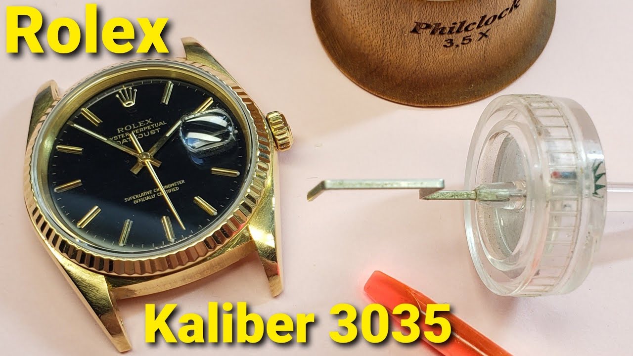 Werkstattvideo - Eine Rolex mit Kaliber 3035 in Revision - YouTube