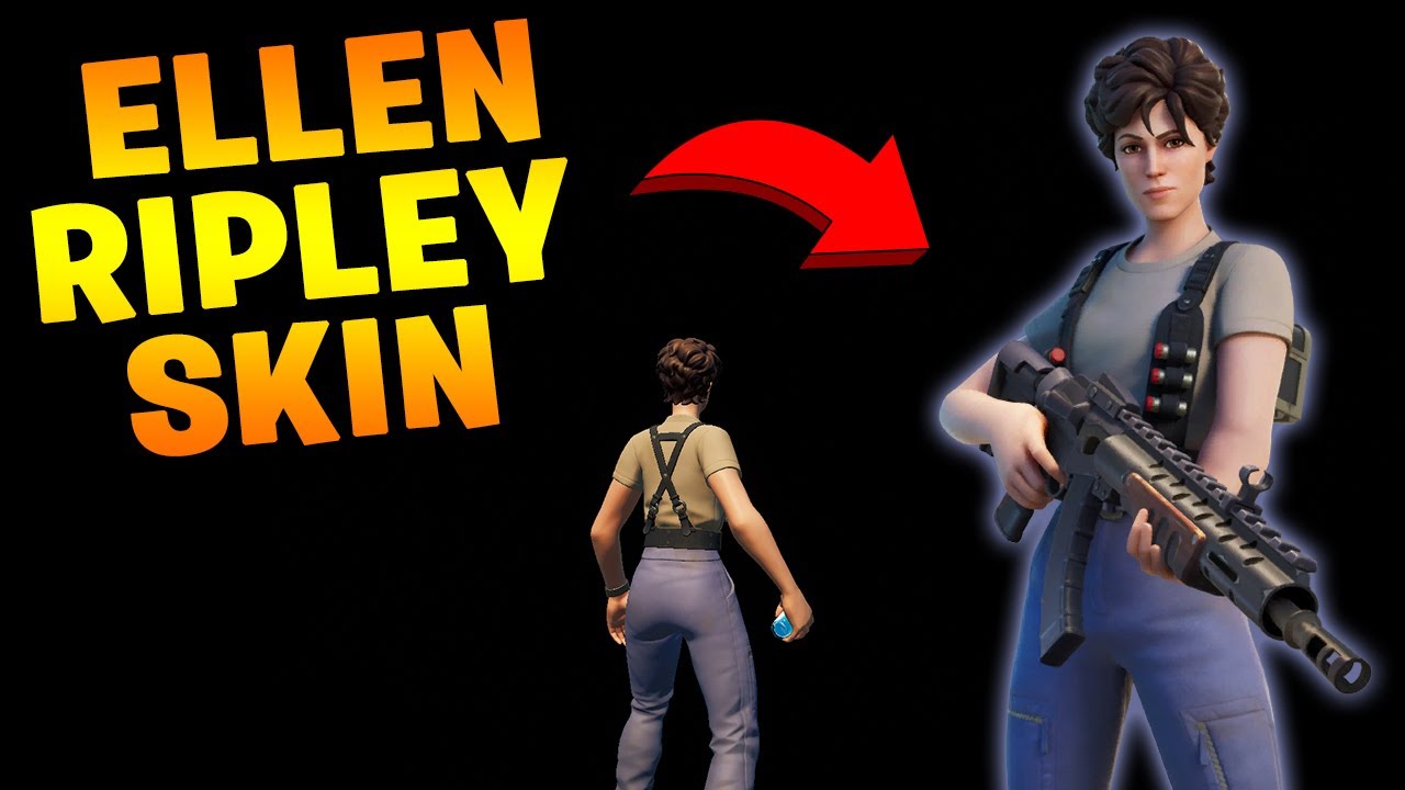 FREE BUILD COM A SKIN ELLEN RIPLEY I FORTNITE - YouTube