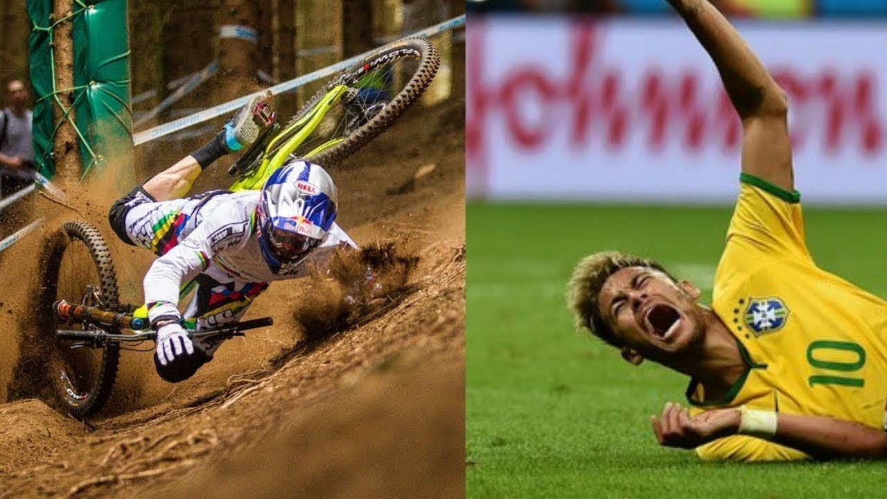 Downhill Vs Football - YouTube