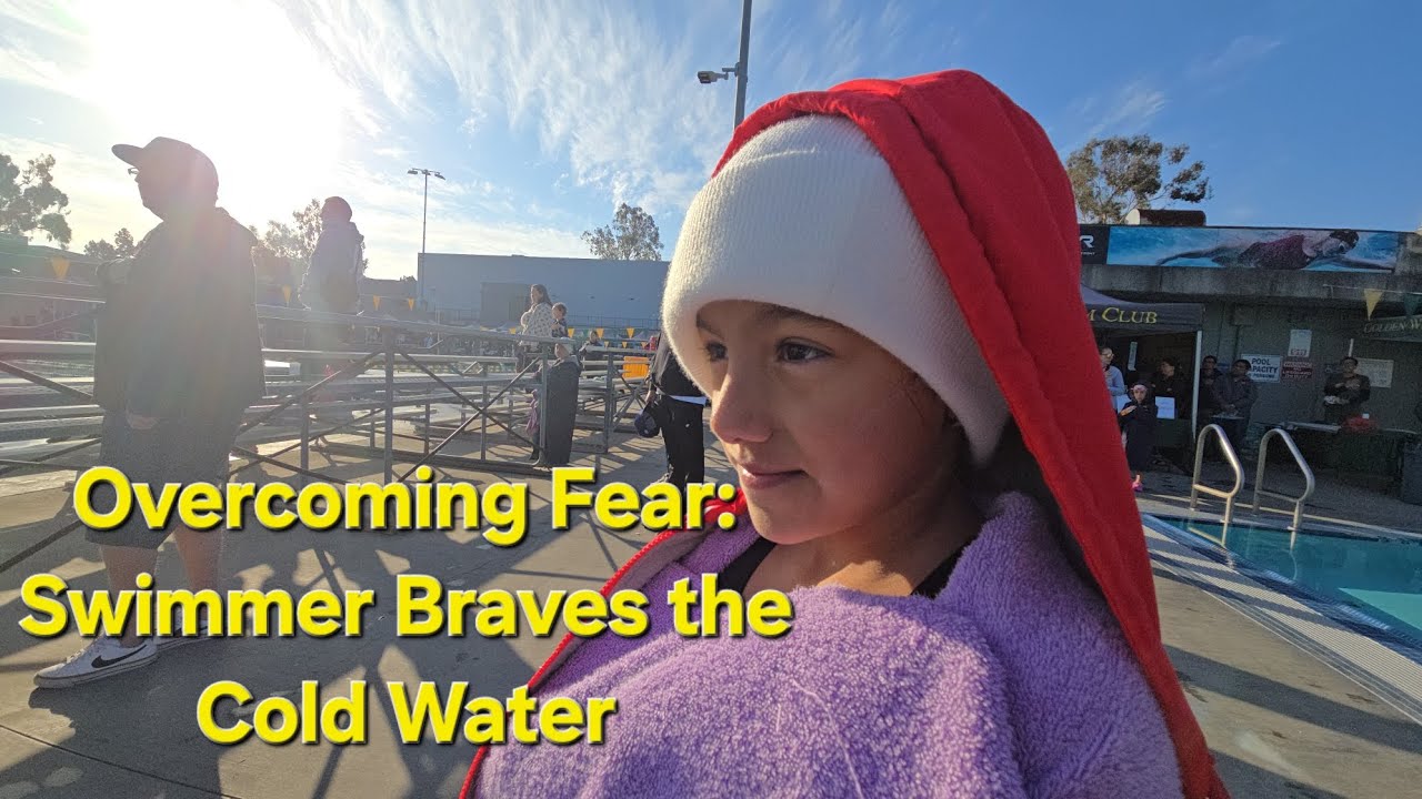 Overcoming Fear: Swimmer Braves the Cold Water - YouTube