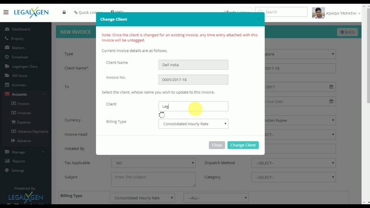 How to change client name in existing invoices - YouTube