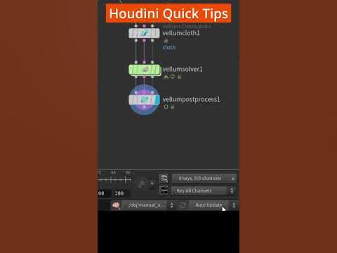 【Houdini Quick Tips】自動更新モードと手動更新モードについて解説#Houdini #VEX - YouTube