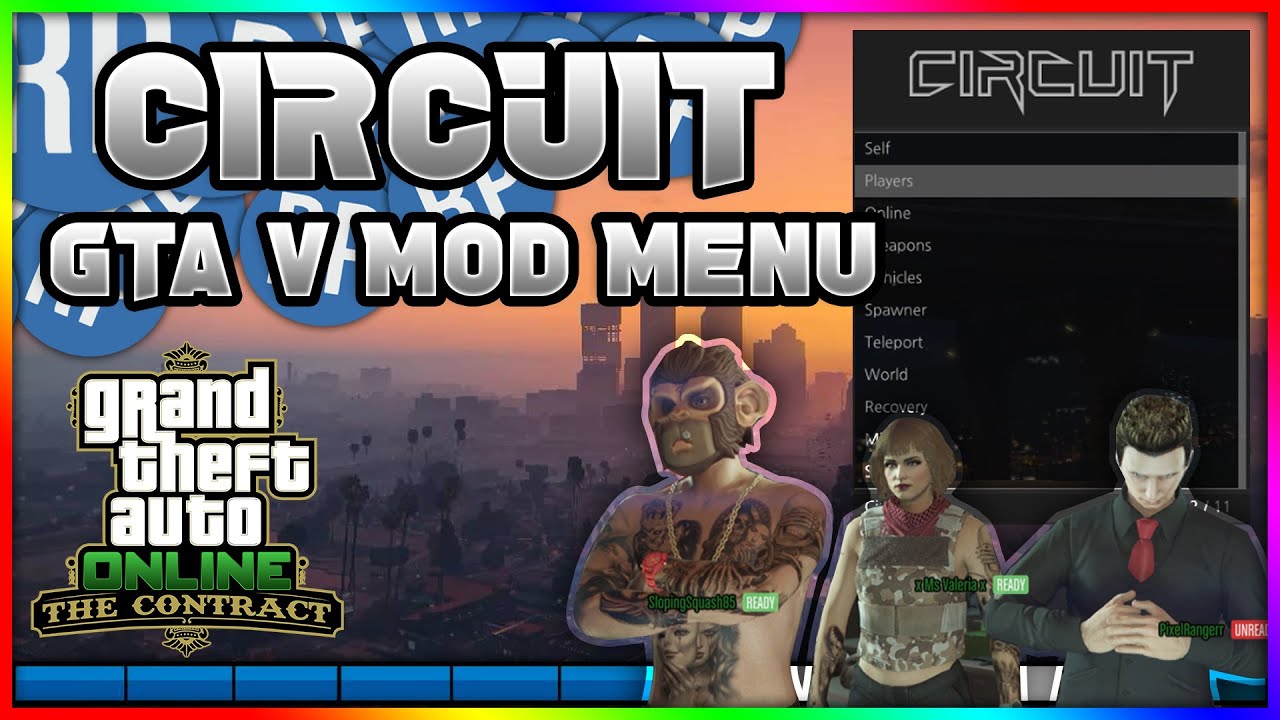 CIRCUIT Mod Menu | GTA V Mod Menu | Circuit GTA 5 | Undetected Mod Menu ...