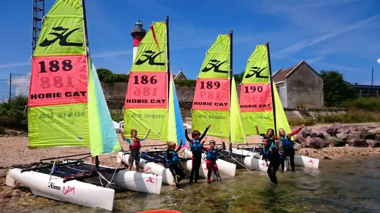 Stage Hobie Catsy 10' - Ecole de Voile OCEAN NORMANDIE - YouTube