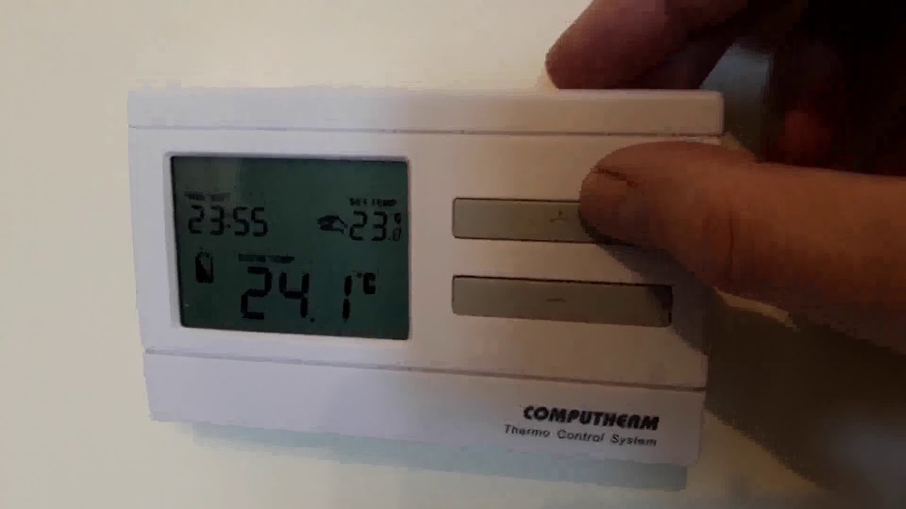 COMPUTHERM Q7 szobatermosztát csere Honeywell CM 907 -ről / COMPUTHERM ...