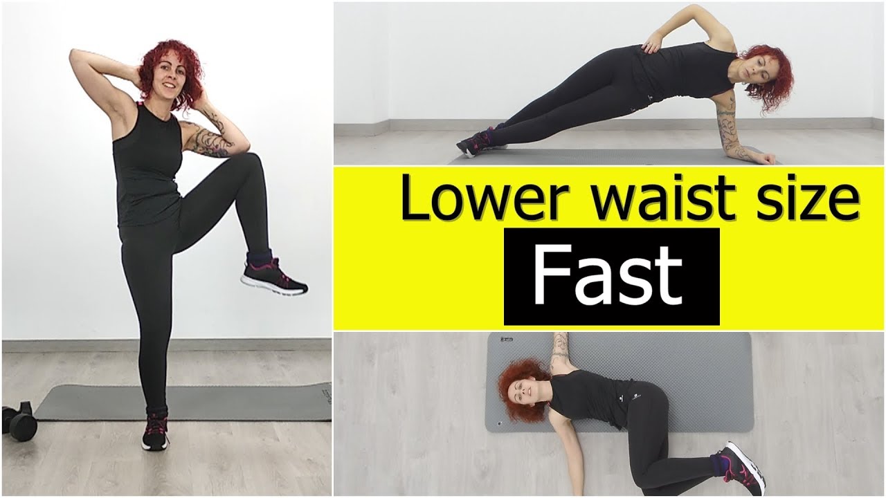 Exercises to reduce waist at home easily - YouTube