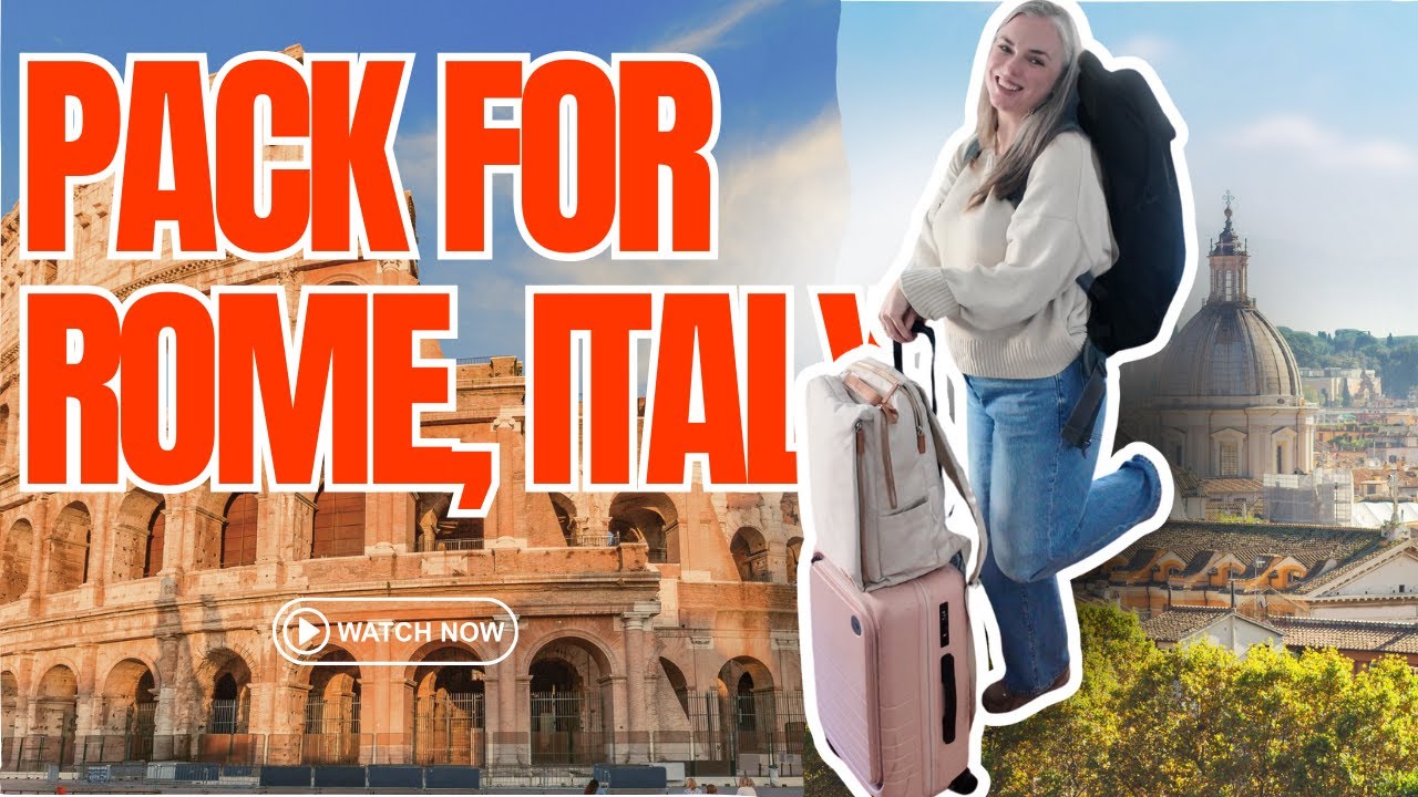 Pack with Me for Rome, Italy | Packing Tips + Travel Essentials - YouTube