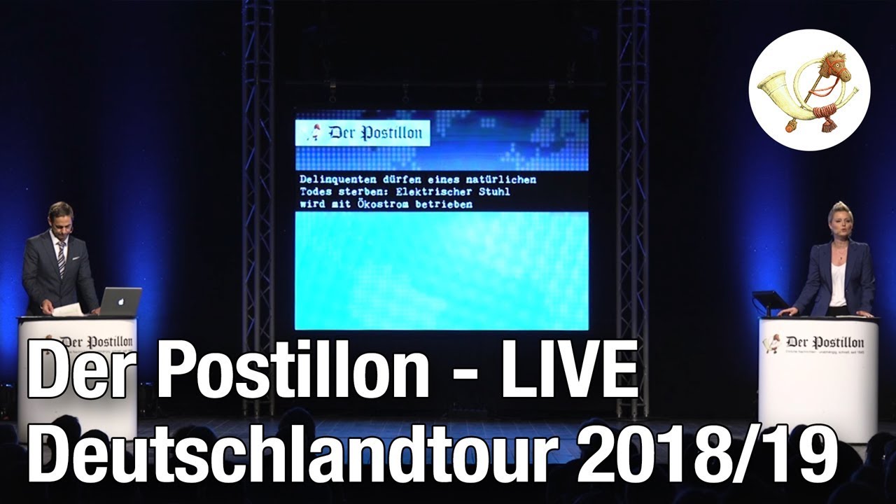 Der Postillon LIVE - der Trailer zur großen Deutschlandtour 2018/19 ...