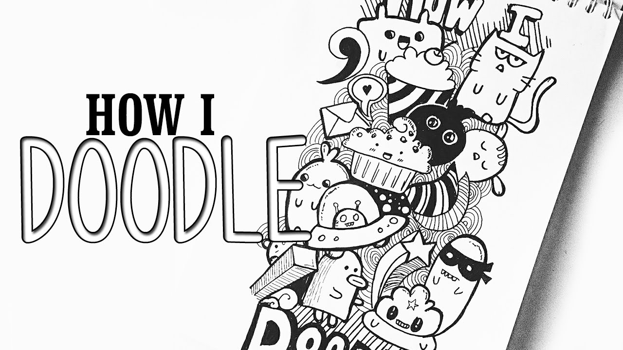 HOW I DOODLE Fast Drawing - YouTube