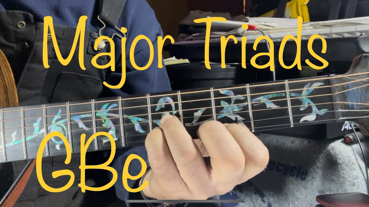 Major triads. Do-Mi-So on the GBe strings. 321 - YouTube