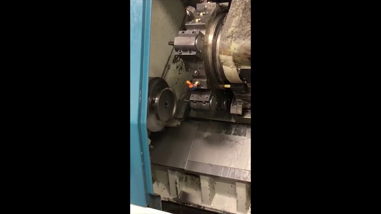 Used Daewoo Puma 10HC CNC Lathe for Sale - YouTube