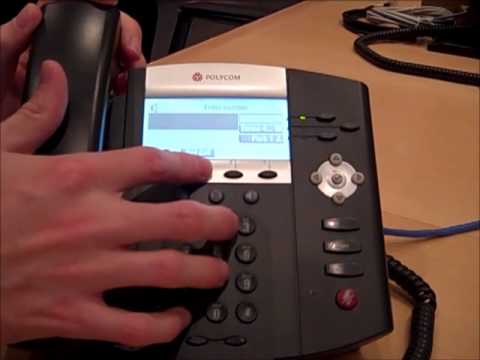 how to use some basic features of polycom 450, 550, 650 - YouTube