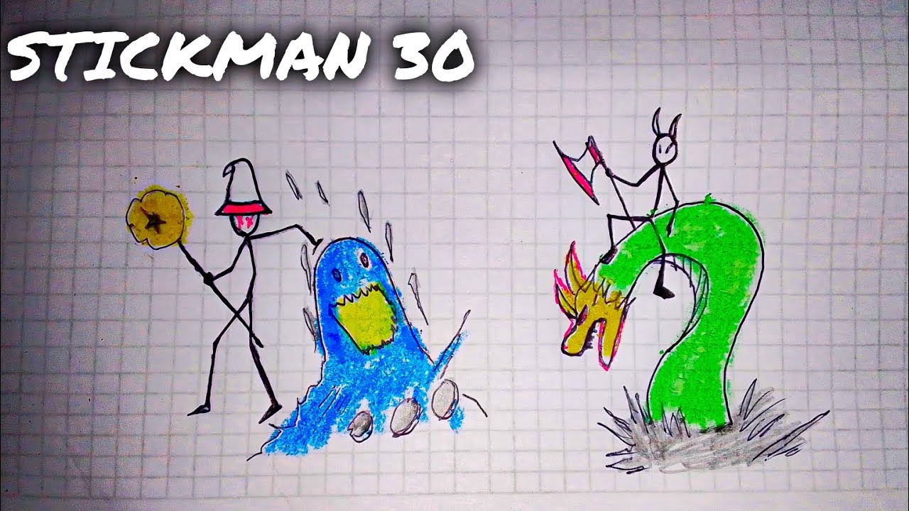Stickman NAGA 🐉 !! #gambar #drawing #stickman #art - YouTube