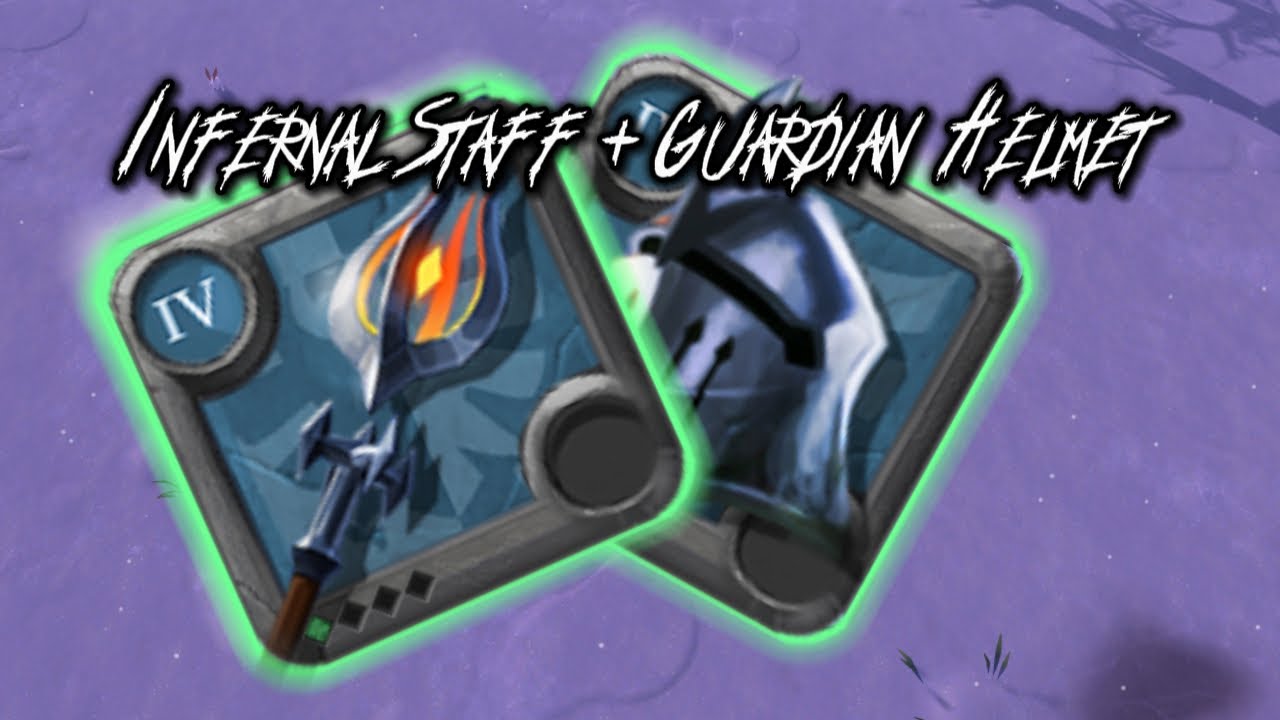Infernal Staff + Guardian Helmet | Albion Online - YouTube