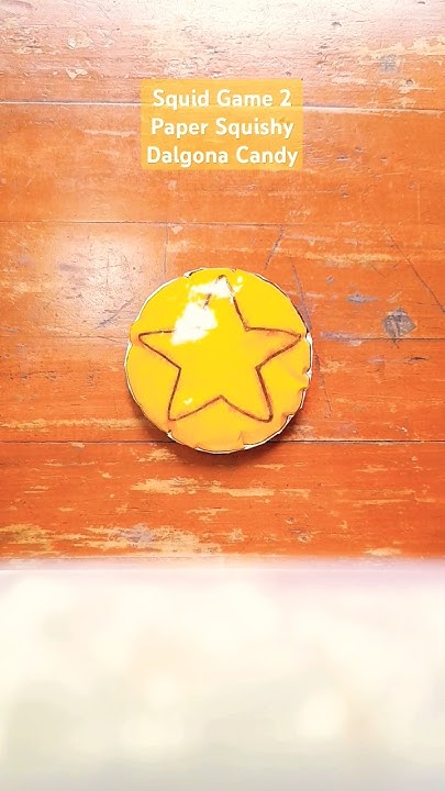 DIY Squid Game 2 Paper Squishy Dalgona Candy #squidgame #papersquishy #squishy #diy #papercraft ...