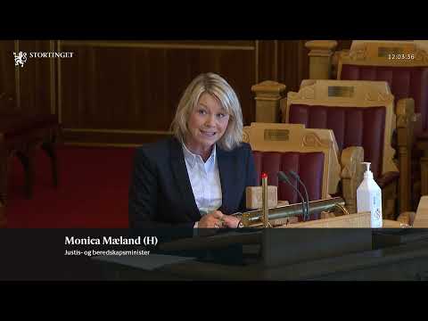 20.05.2020 Spørretime 19 Monica Mæland svarer Emilie Enger Mehl