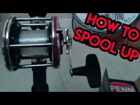 How to Spool up a Conventional Reel - YouTube