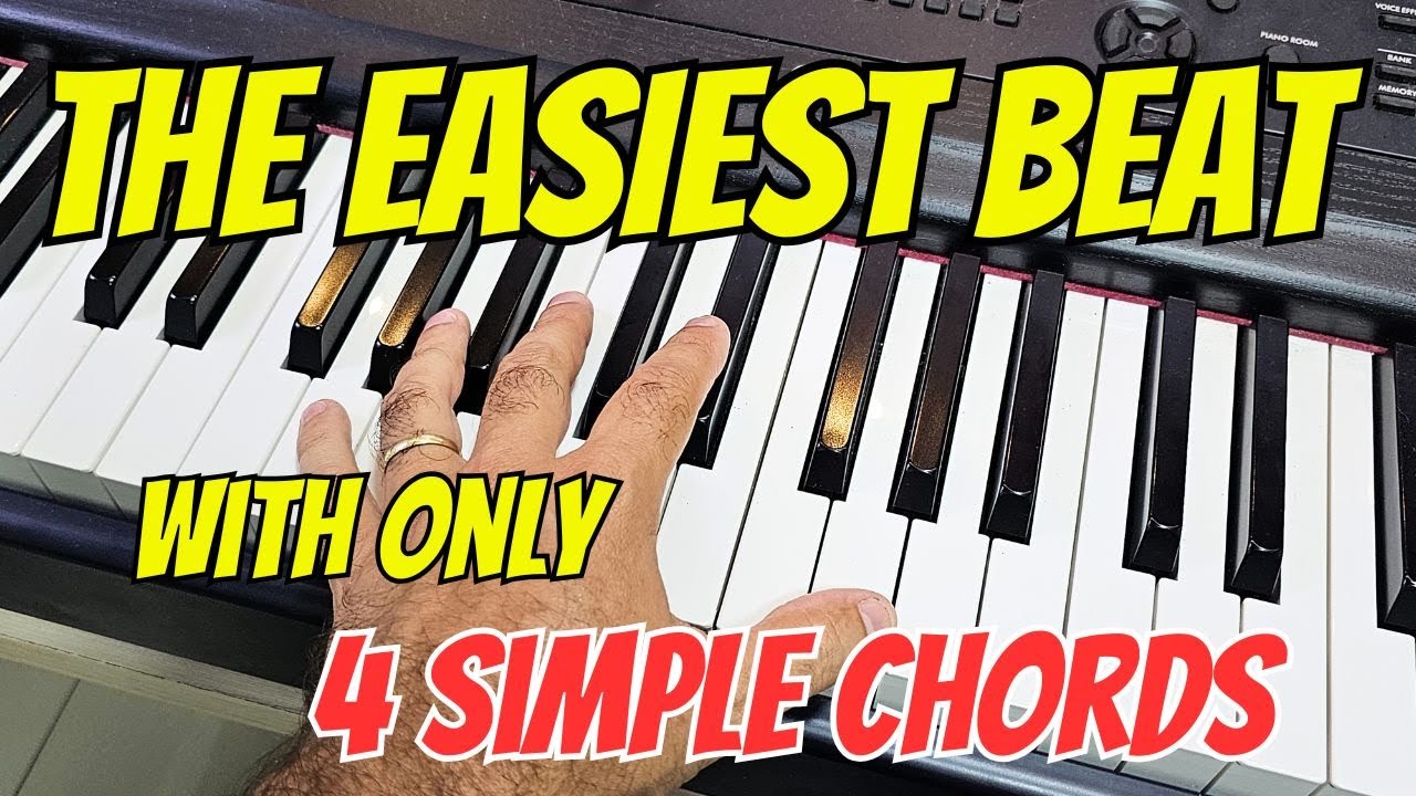 🎹 This is the EASIEST BEAT for beginners to PLAY EVERYTHING with ONLY 4 ...