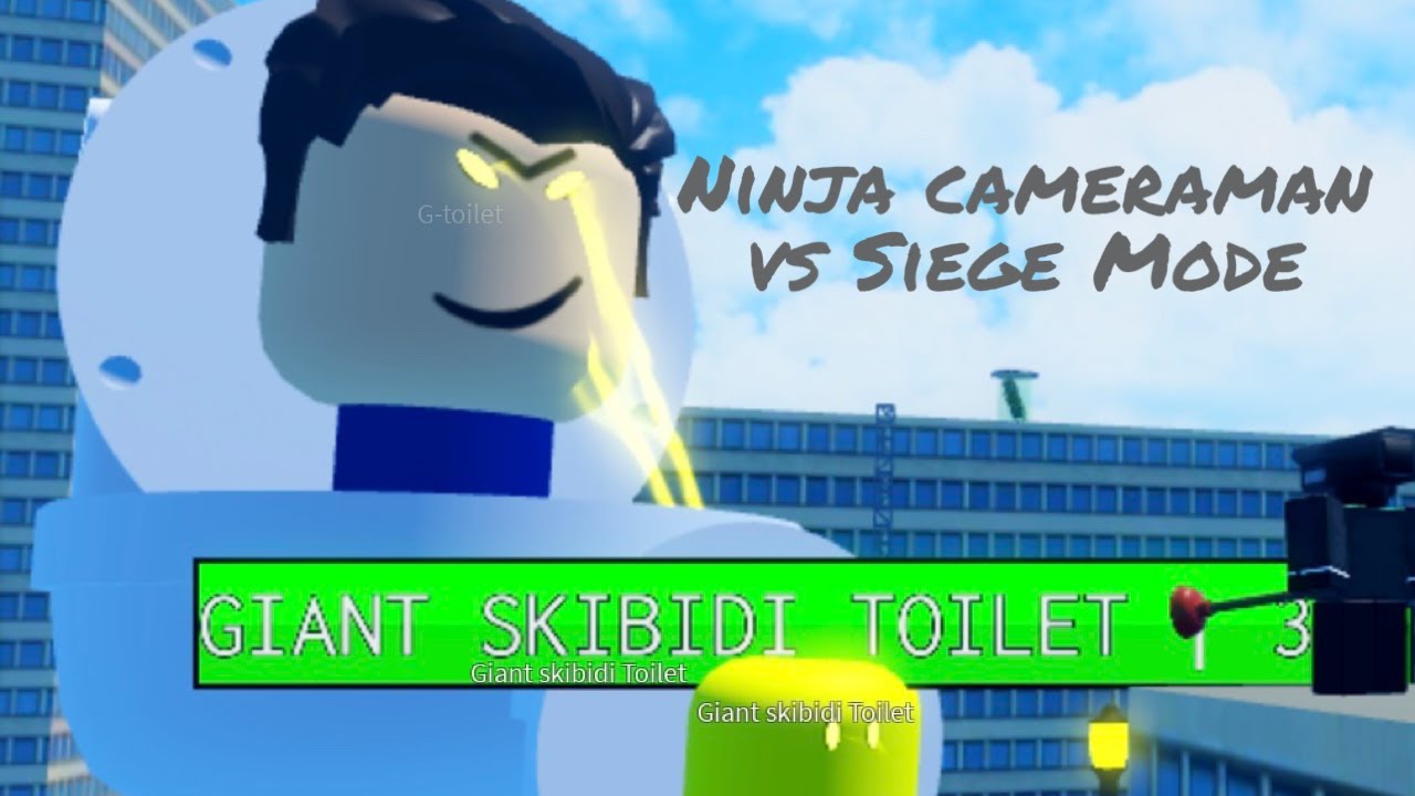 Solo Siege Mode as Ninja Cameraman No Death Skibid Toilet Siege Defense ...
